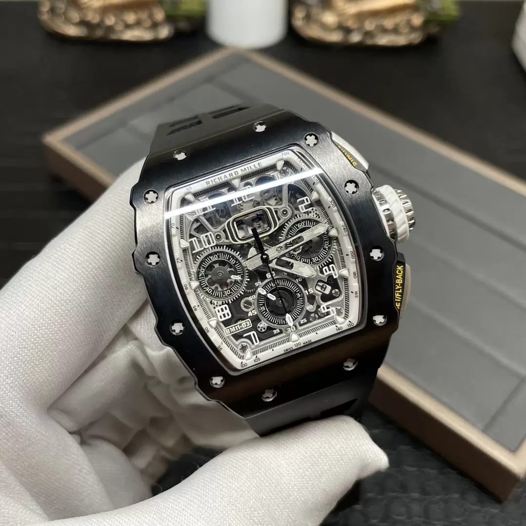 Richard Mille RM11-03 RM1103 Black Carbon KV Factory Best Edition ...