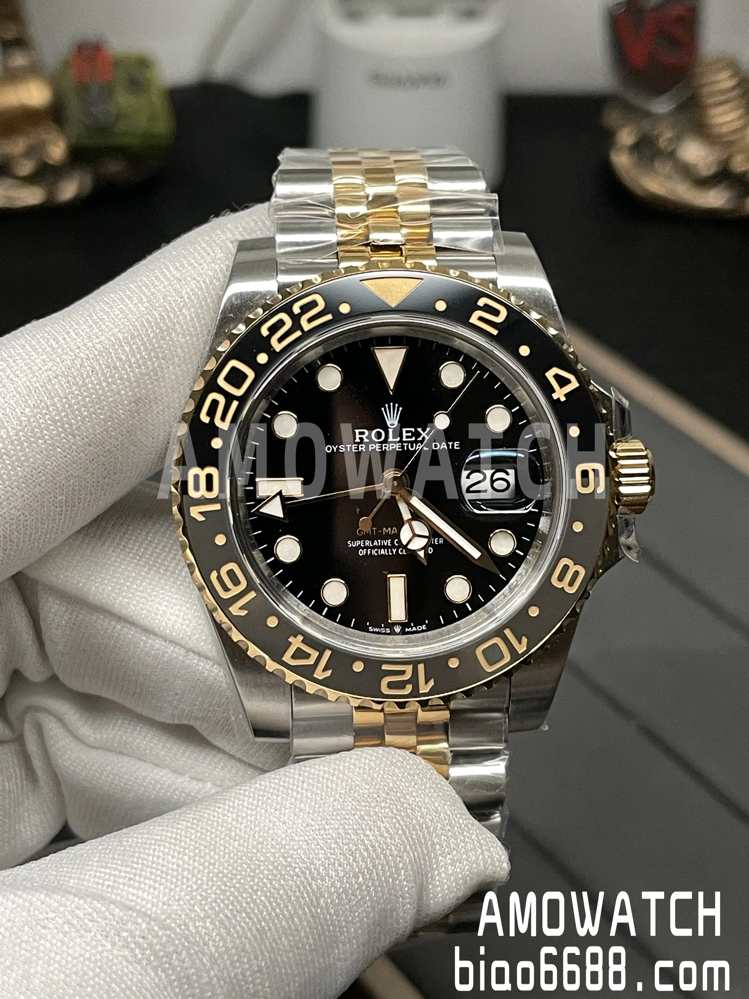Rolex GMT Master II 126713 GRNR Clean 1:1 Best Edition Black Dial on ...