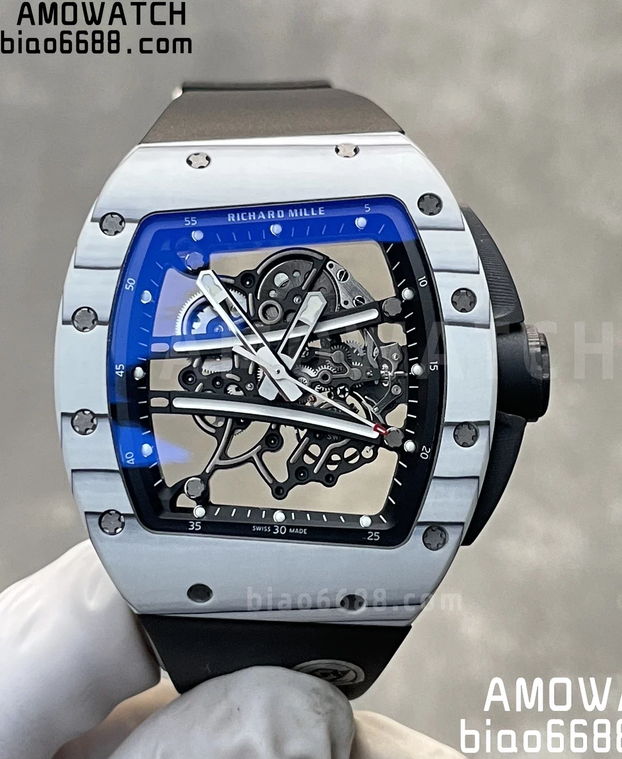 RICHARD MILLE RM6101 RM61-01 APSF 1:1 Best Edition Yohan Blake White ...