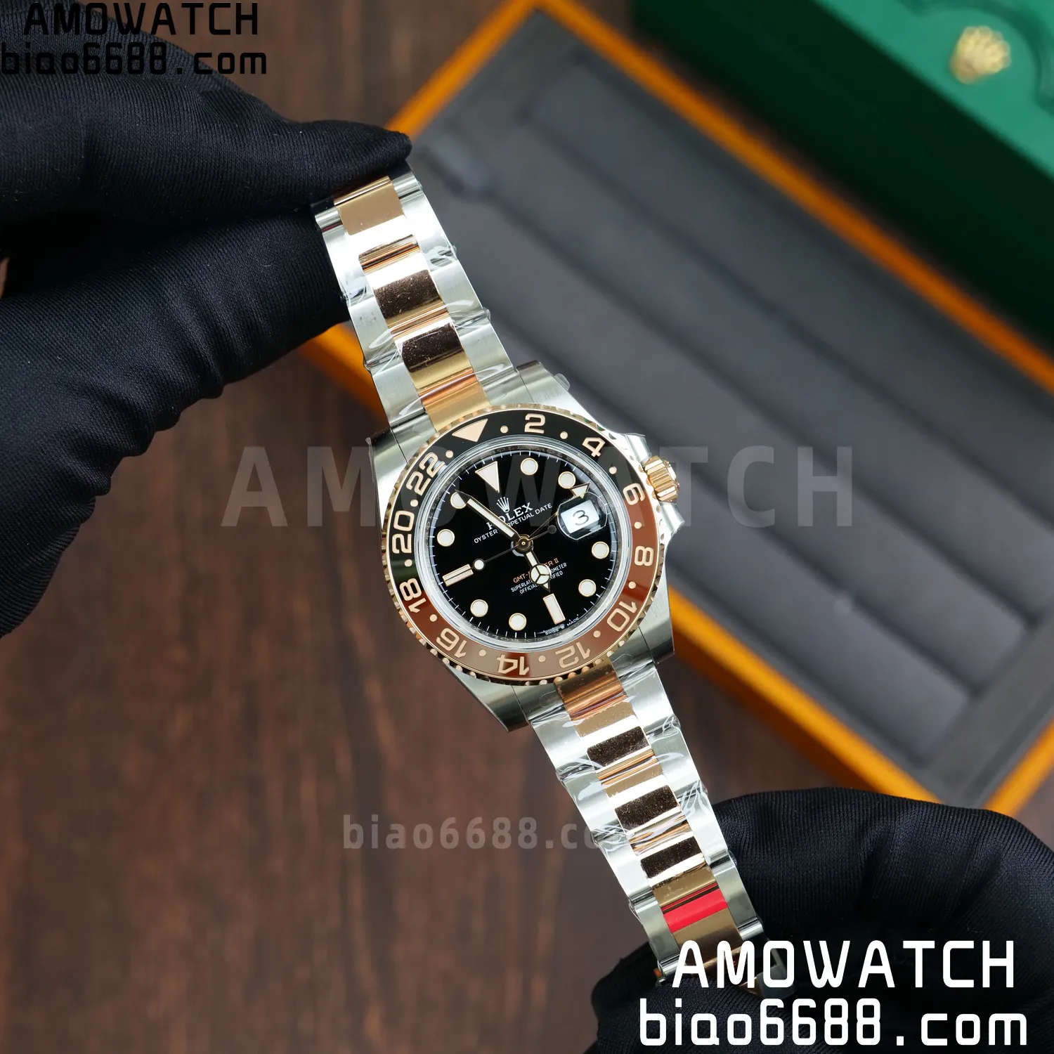 Rolex GMT-Master II 126711 CHNR VSF1:1 Best Edition on Black Dial SS/RG ...